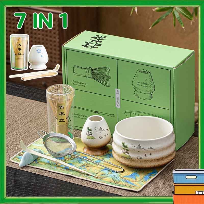 Jual 7PCS/SET NEW Alat Matcha Making Set Matcha Bowl Keramik / Pengaduk ...