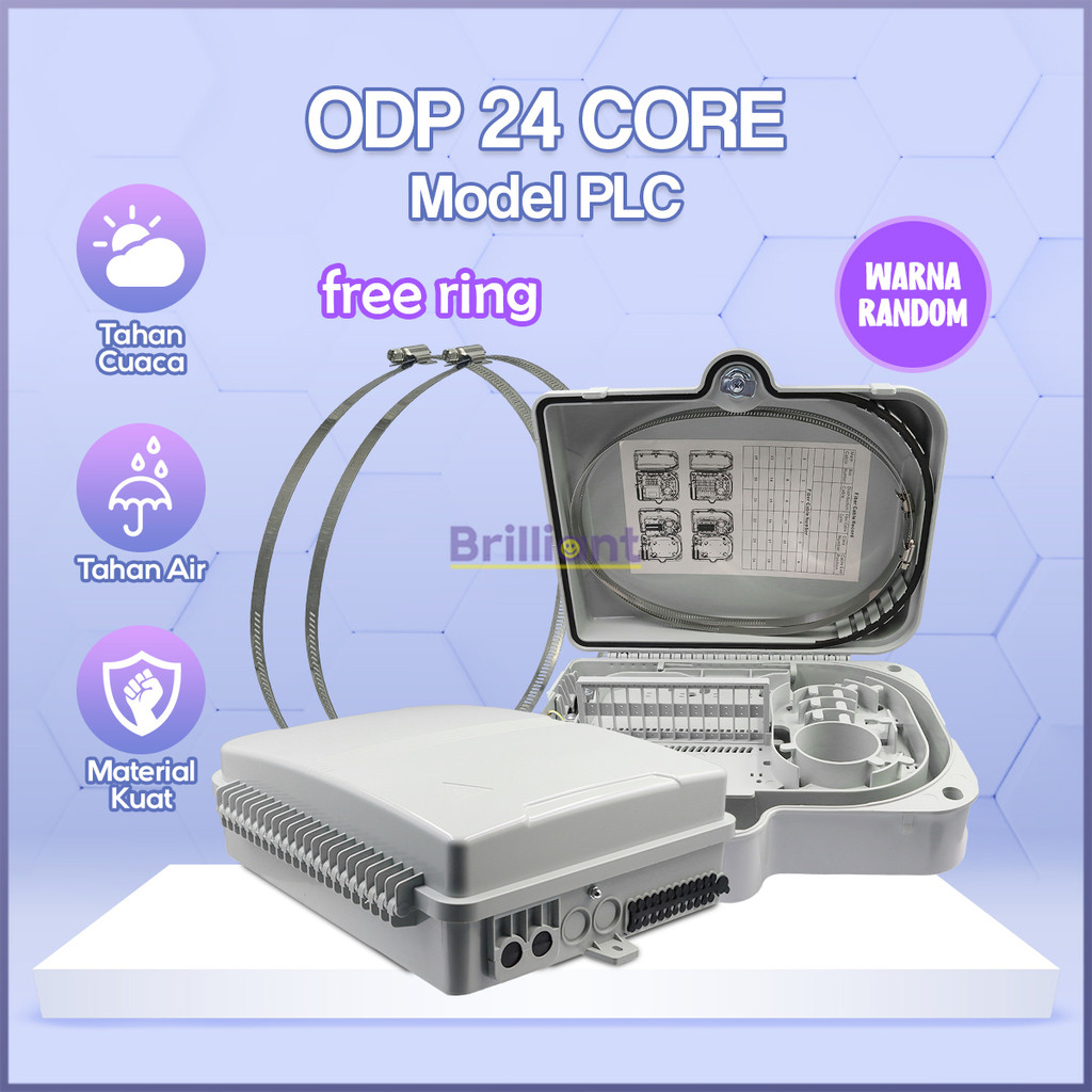 Jual ODP 24 Core Kosongan Model PLC Fiber Optic Warna Random | Shopee ...