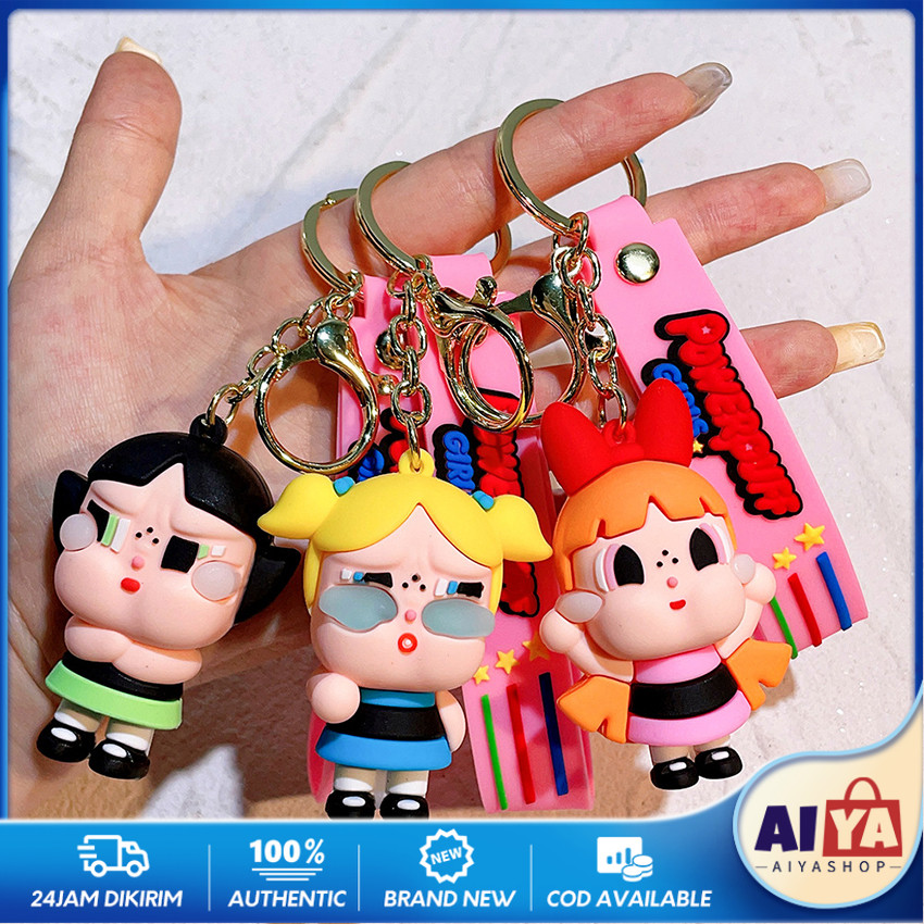 Jual Crybaby Keychain Gantungan Kunci babycry Power Puff Girls Karakter ...