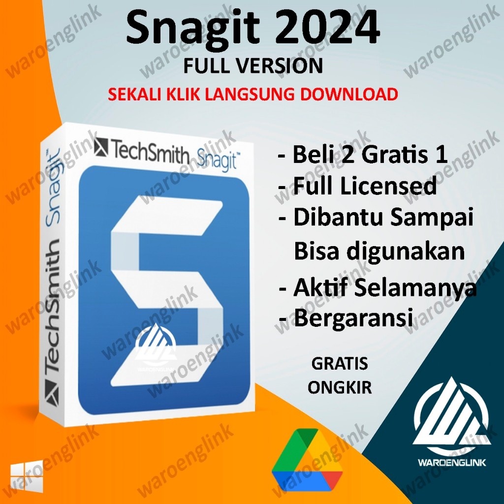 Jual Snagit 2024 terbaru | Video Install | Windows | Full Version | Lifetime | Shopee Indonesia