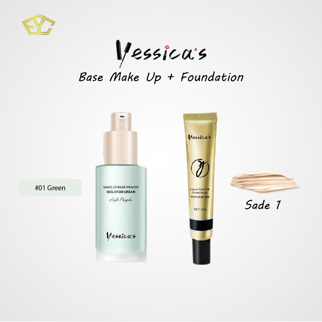 Jual Yessica's Bundling Base Make Up & Waterproof Foundation Yessica ...