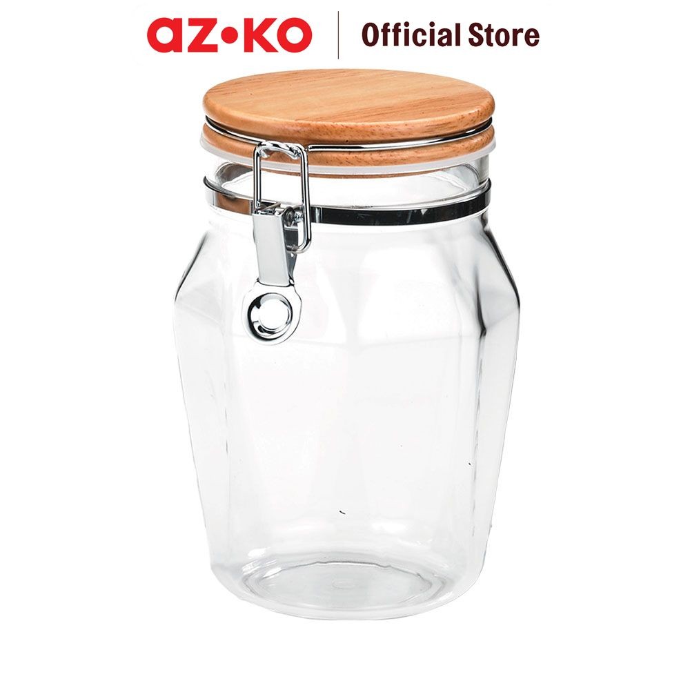 Jual AZKO Kris 1.25 ltr Drake Stoples Dengan Tutup Kayu Jar Tempat ...