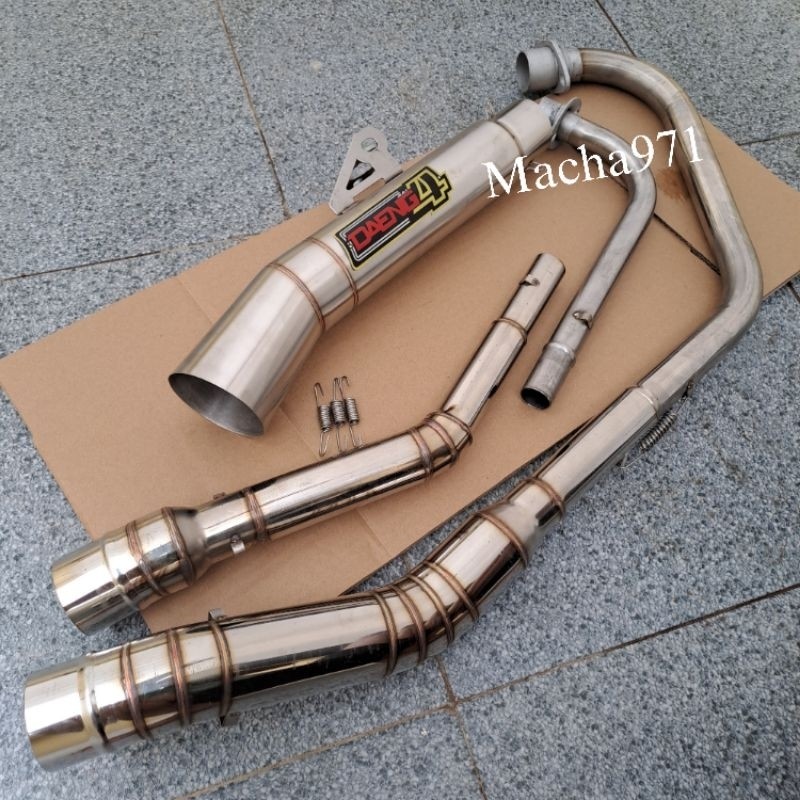 Jual 1set Daeng sai4 open spec tube pipe wave 100 110 125 xrm fury ...