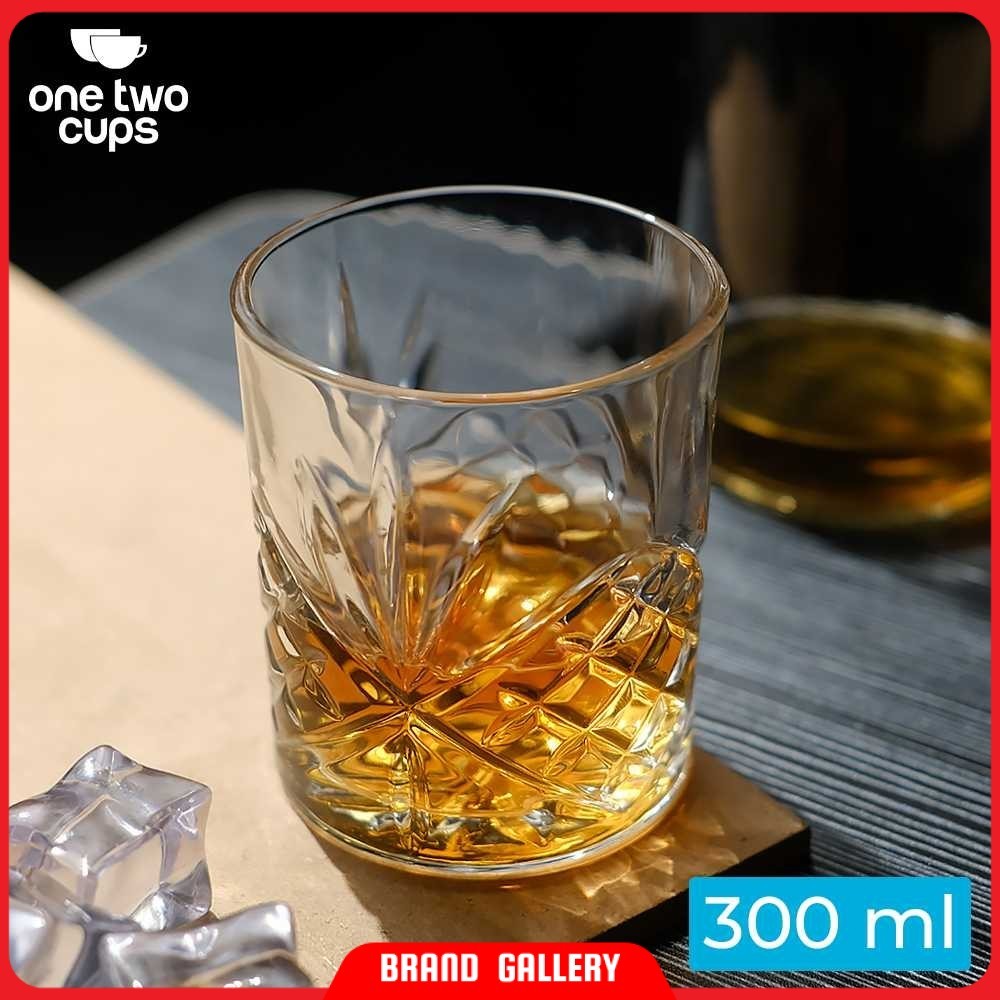 Jual One Two Cups Gelas Whisky Crystal Old Fashioned Rock Glass 300ml - CG3 | Shopee Indonesia