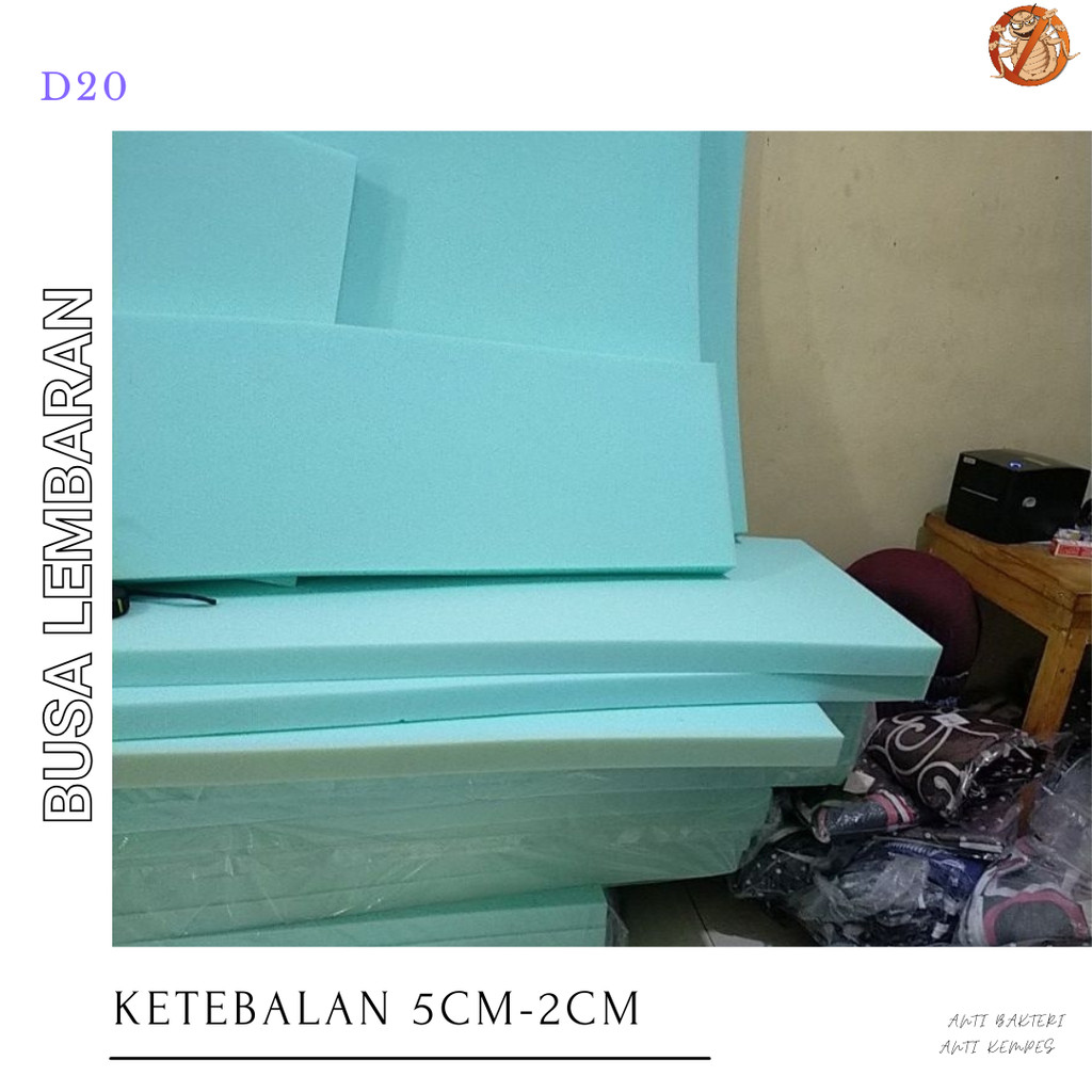 Jual Busa Lembaran Serbaguna Density 23 tebal 5cm Busa Lesehan Busa ...