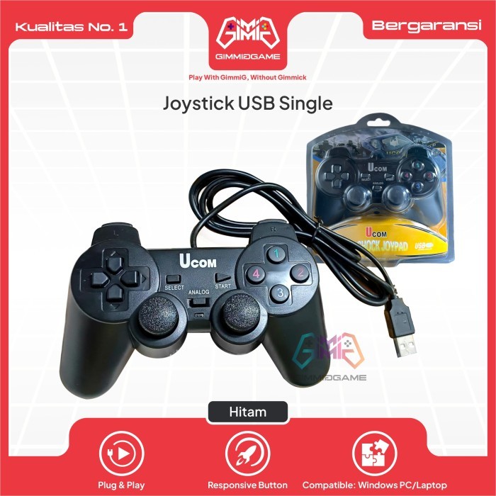 Jual Joystick Gamepad USB Joypad Stik Stick DualShock Komputer PC ...