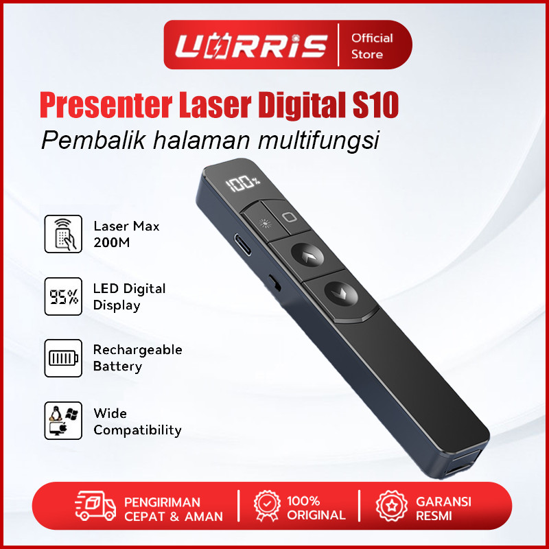 Jual UORRIS S10 Laser Pointer Wireless Pointer Presentasi Presenter ...