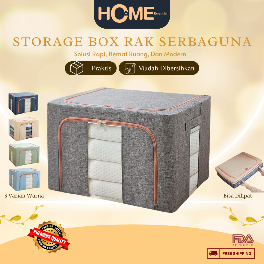 Jual kotak penyimpanan pakaian serbaguna / mainan box tahan lembab ...