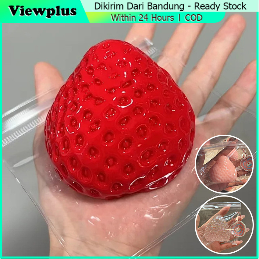 Jual Mainan Squishy Balls Anti Stress Bentuk Strawberry Squishy Super ...