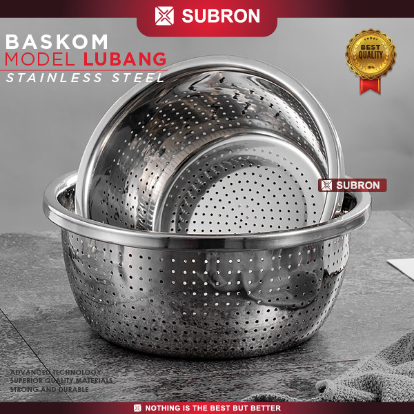 Jual Baskom Model Lubang Saringan Wadah Tiriskan Cuci Sayur Buah ...