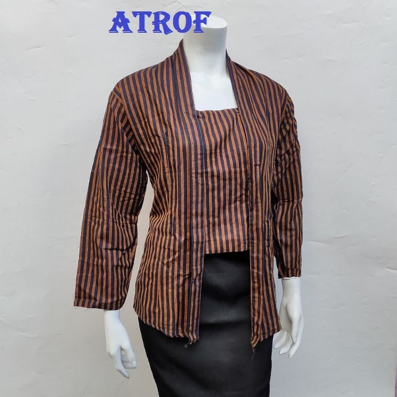 Jual Kebaya Tenun Lurik Dewasa Halus / Premium - Baju Kebaya Tenun Lurik Dewasa Halus / Premium ...