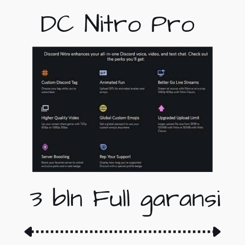 Jual DC NITRO PRO 3 BULAN FREE 2 BOOST UNTUK SERVER BERGARANSI | Shopee ...