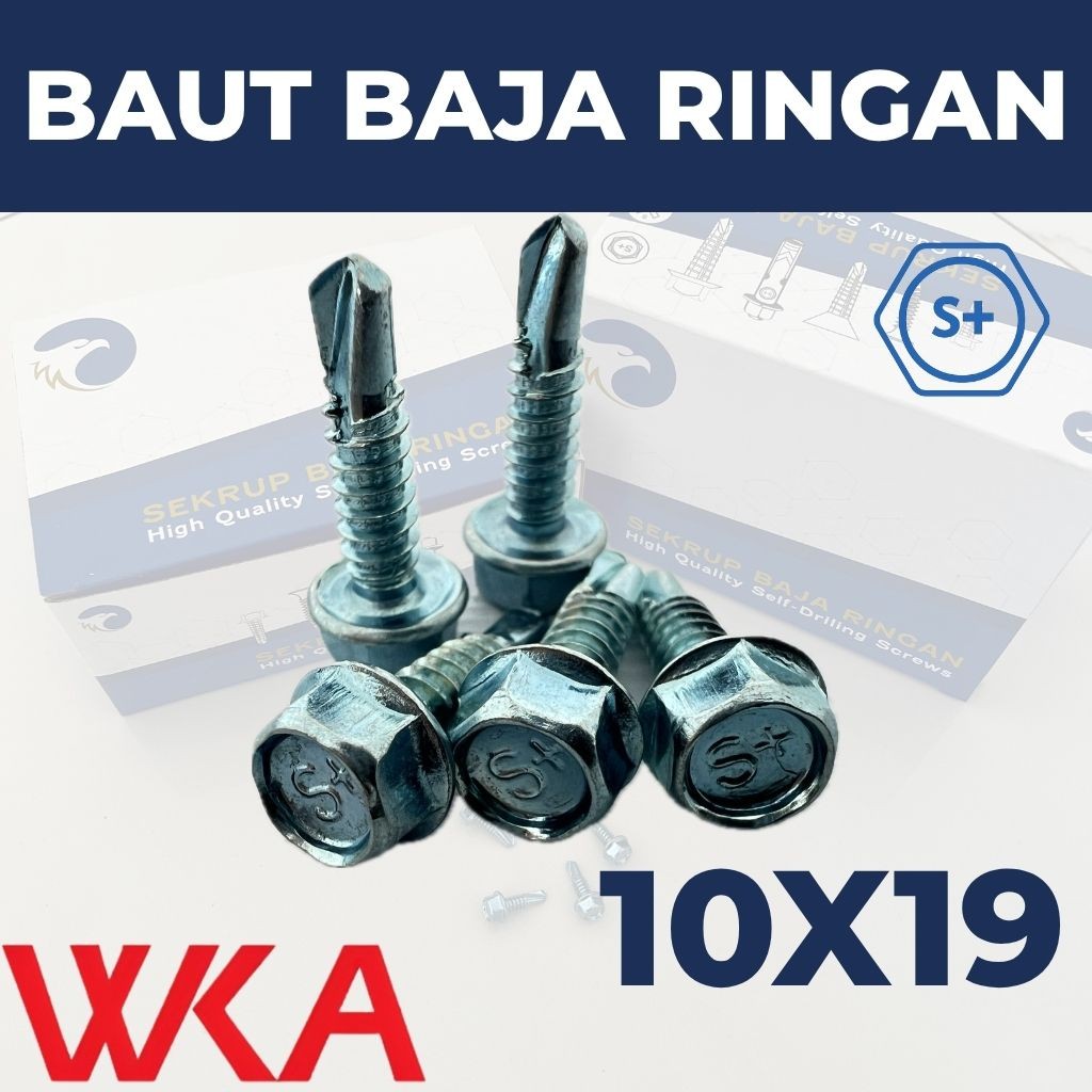 Jual Baut Baja Ringan 10x19 – Sekrup Seng / Baut Seng / Sekrup Baja Ringan / Metal Screw Anti ...