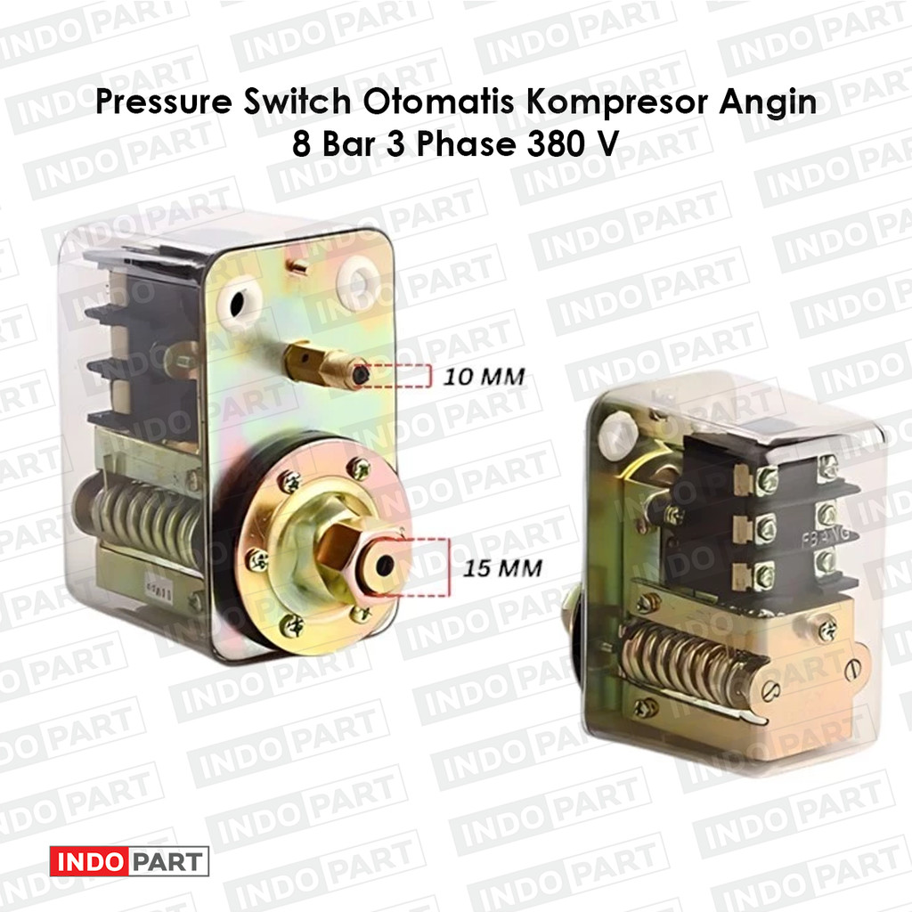 Jual Pressure Switch Kompresor 8 Bar 3 Phase 380V | Saklar Otomatis ...