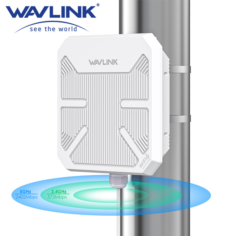 Jual WAVLINK WiFi6 Outdoor Access Point Dual Band 2.4G+5G AX1800/AX3000 ...