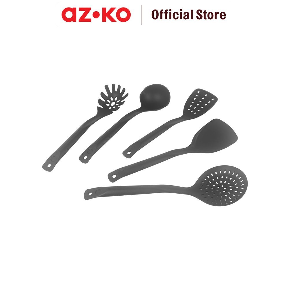 Jual AZKO Kris Set 5 Pcs Peralatan Masak - Hitam Cooking Utensils Set ...