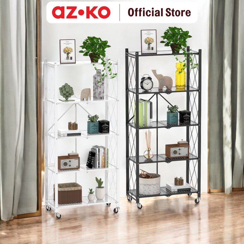 Jual AZKO Stora 71X37X162 cm Rak Penyimpanan 5 Tingkat Foldable ...