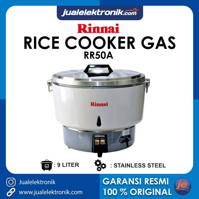 Jual Rinnai RR50A (Taiwan) – Rice Cooker Gas / LPG 9 Liter | Shopee ...