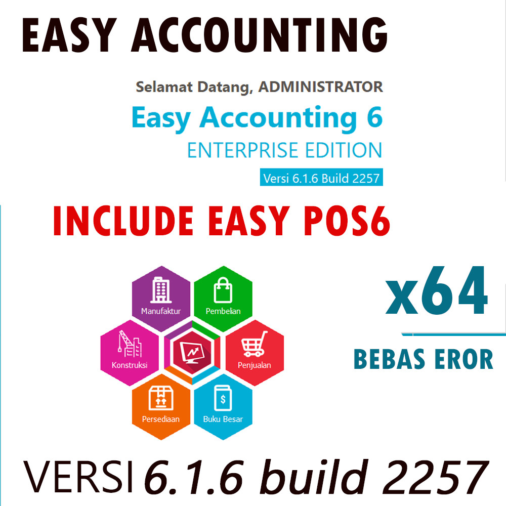 Jual SOFTWARE EASY ACCOUNTING SYSTEM EAS 6 VERSI 6.1.6 TERBARU | Shopee ...