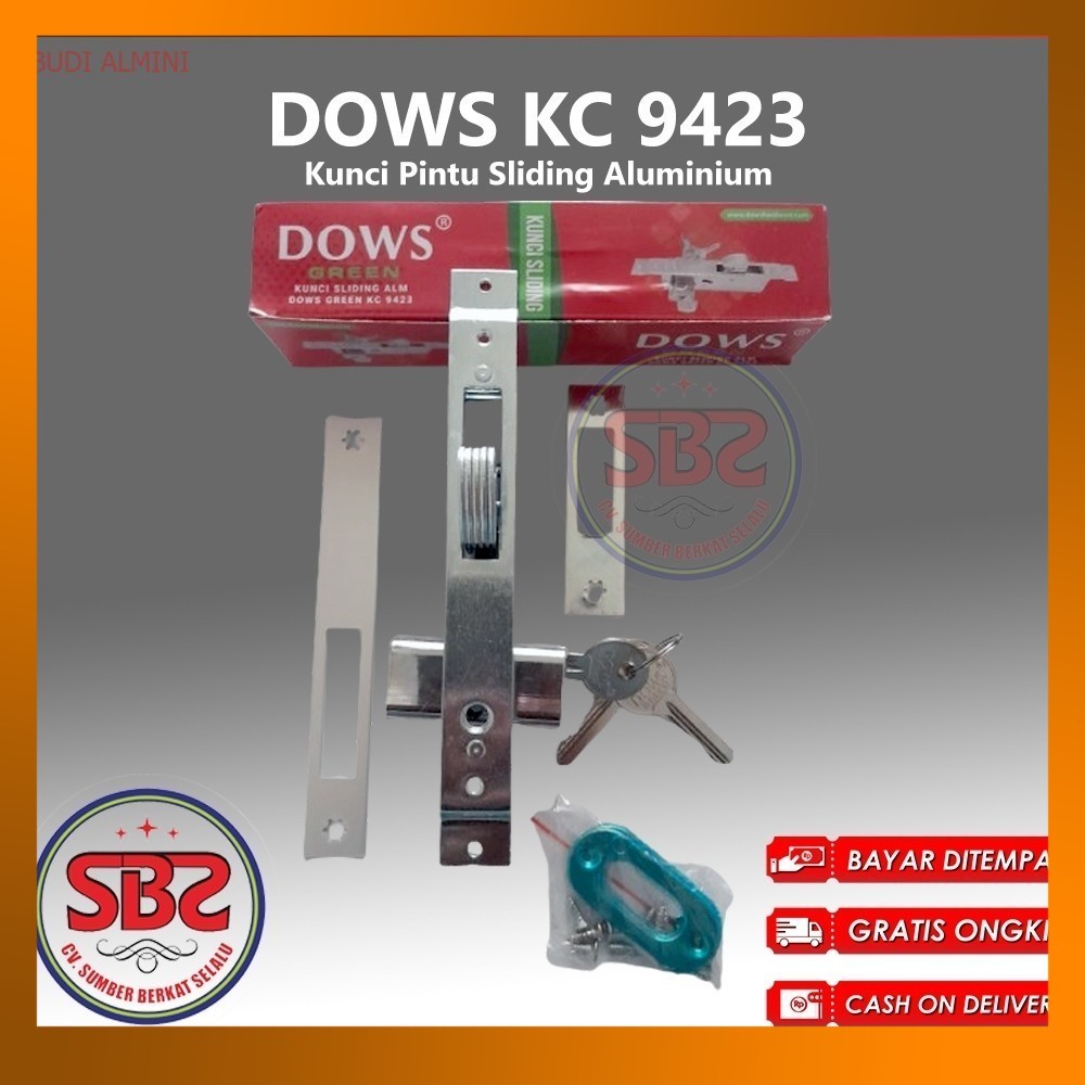 Jual DOWS Aluminium Kunci Kait dan Swing Lock KC 9123 - 9423 Dows Kunci ...