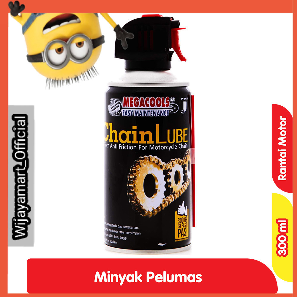 Jual Megacools Minyak Pelumas Rantai Motor 300 ml | Shopee Indonesia