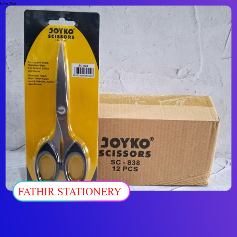 Jual GROSIR GUNTING JOYKO SC 838 STAINLESS STEEL - 1 DUS - 12 PCS ...