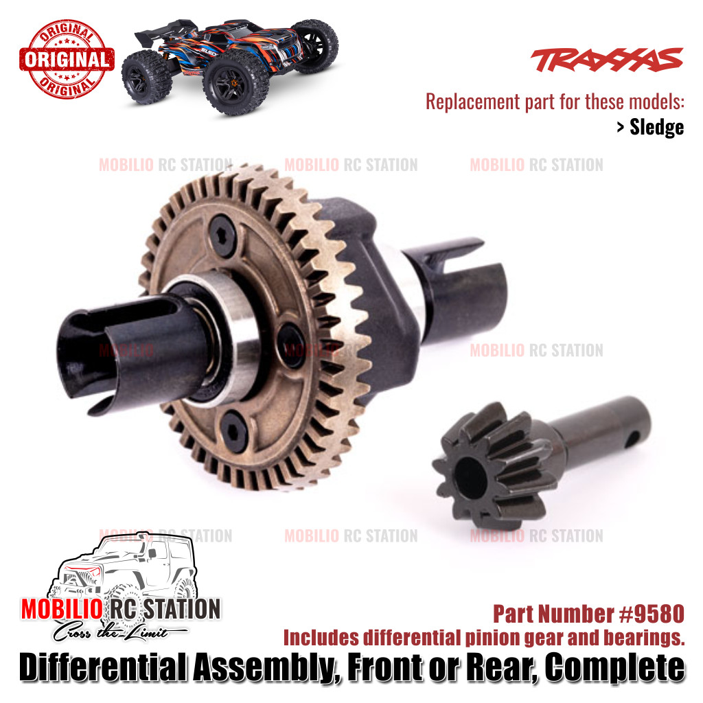 Jual Traxxas Part #9580 Front or Rear Differential Assembly Complete ...