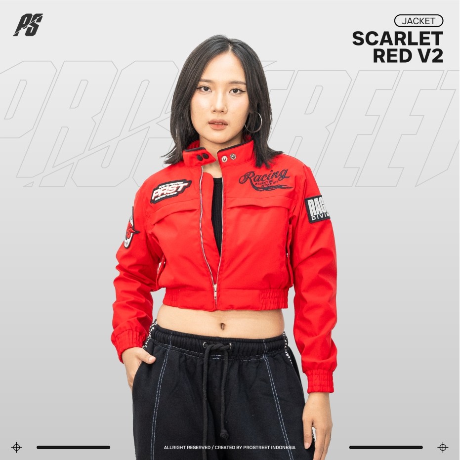 Jual Jaket Prostreet Scarlet Red | Shopee Indonesia