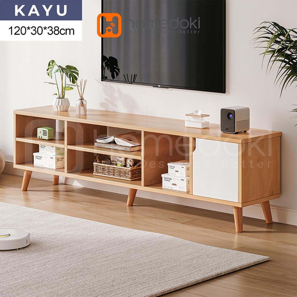Jual Homedoki Meja TV Kayu TV Serbaguna Minimalis Jumbo Meja TV ...