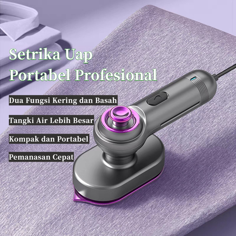 Jual Setrika Uap Mini Portabel 90° Pegangan Putar Panel Titanium ...