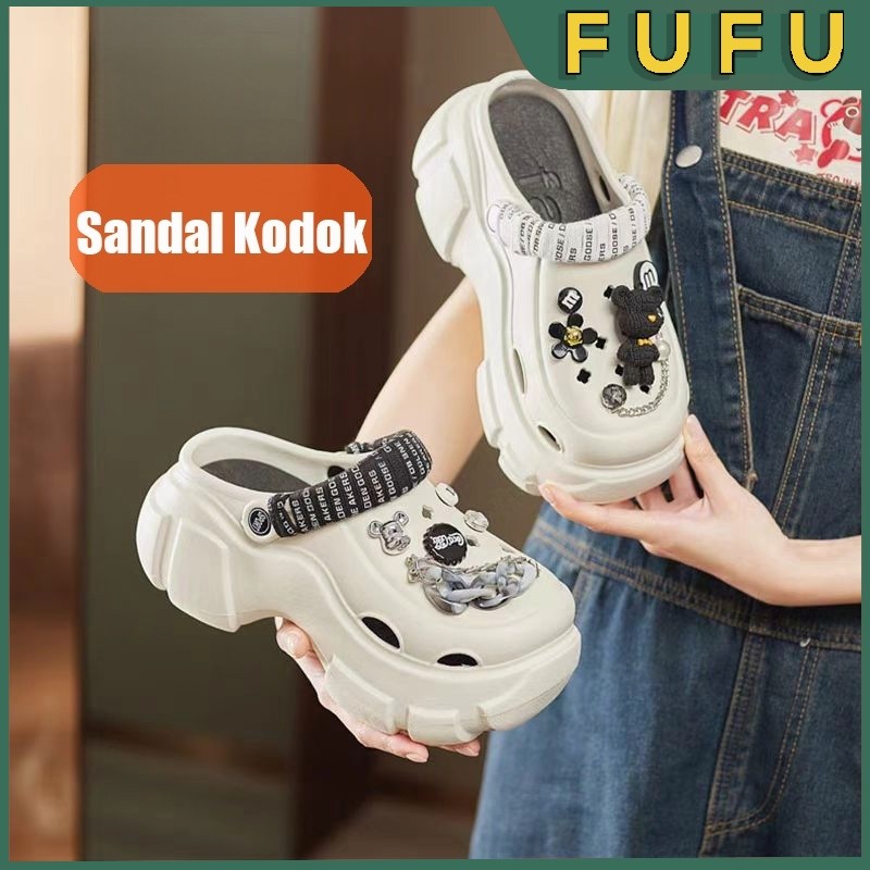 Jual FUFU Sandal Baim Wanita / Sandal Kodok Wanita Korea / sandal fuji ...
