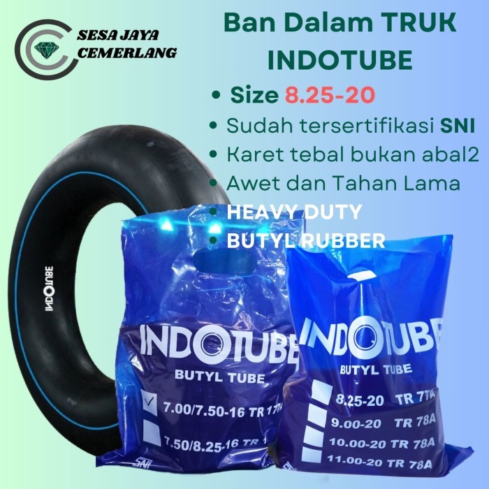 Jual ukuran 8.25-20 Pentil Panjang Ban dalam Mobil truk Indotube Heavy ...