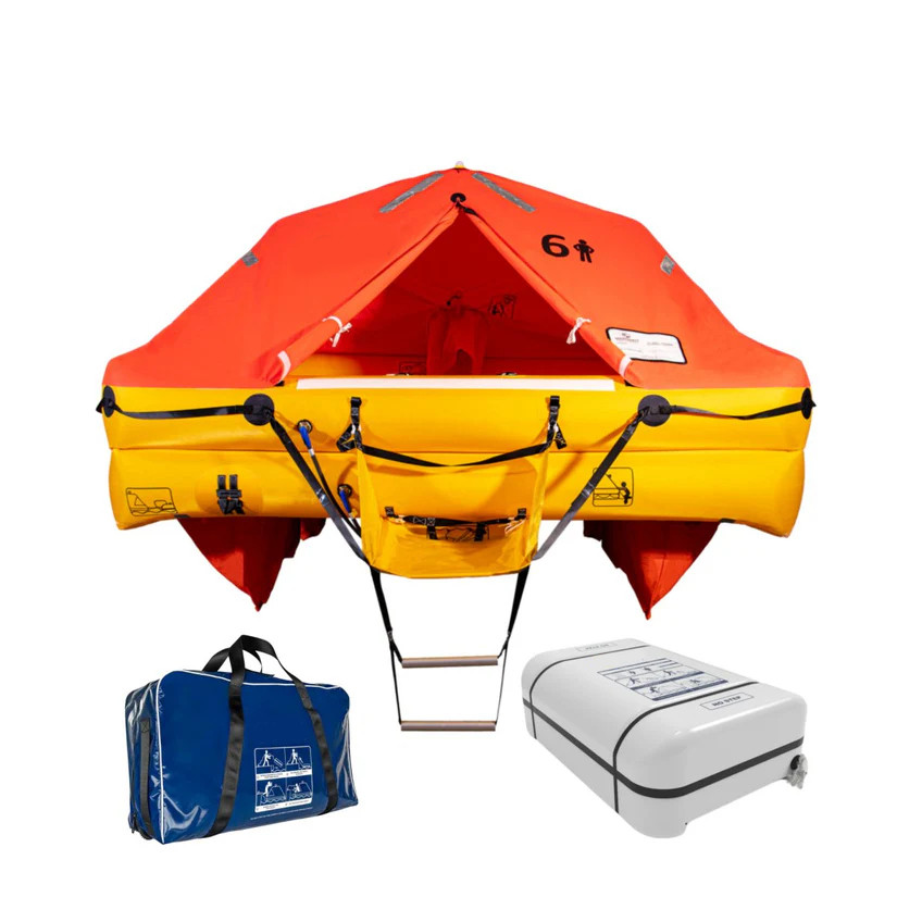 Jual Portable Throw Type Inflatable Life Raft Waterproof Self-Righting ...