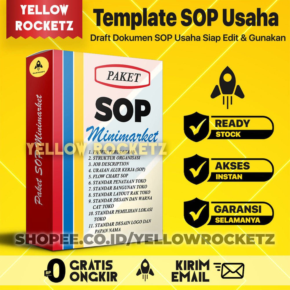 Jual Paket SOP MINI MARKET - Standar Operasional Usaha Minimarket ...