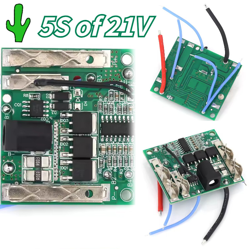 Jual Bms Protection Board 5s Papan Sirkuit Pengaman Baterai 21v 20a ...