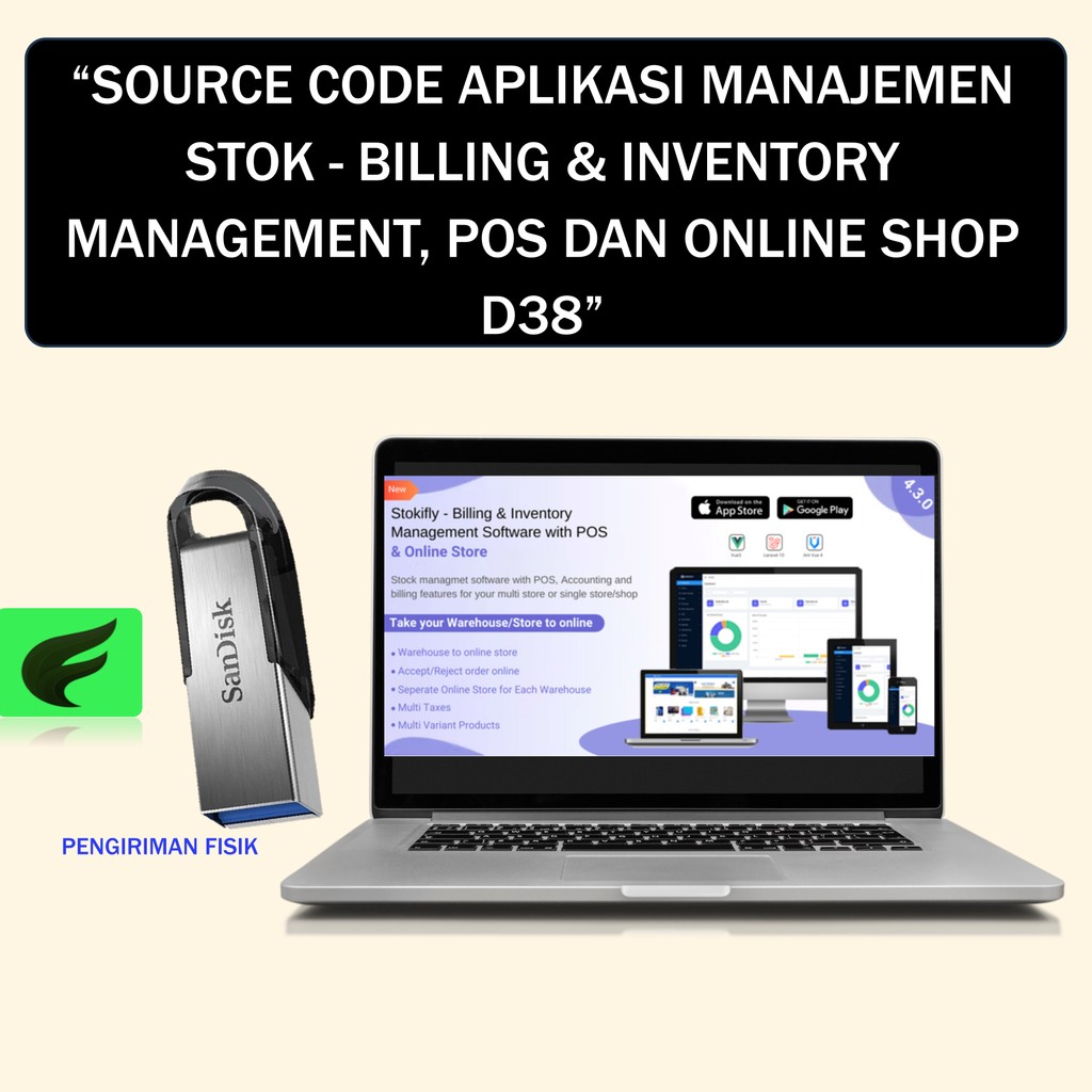 Jual SOURCE CODE APLIKASI MANAJEMEN STOK - BILLING & INVENTORY ...