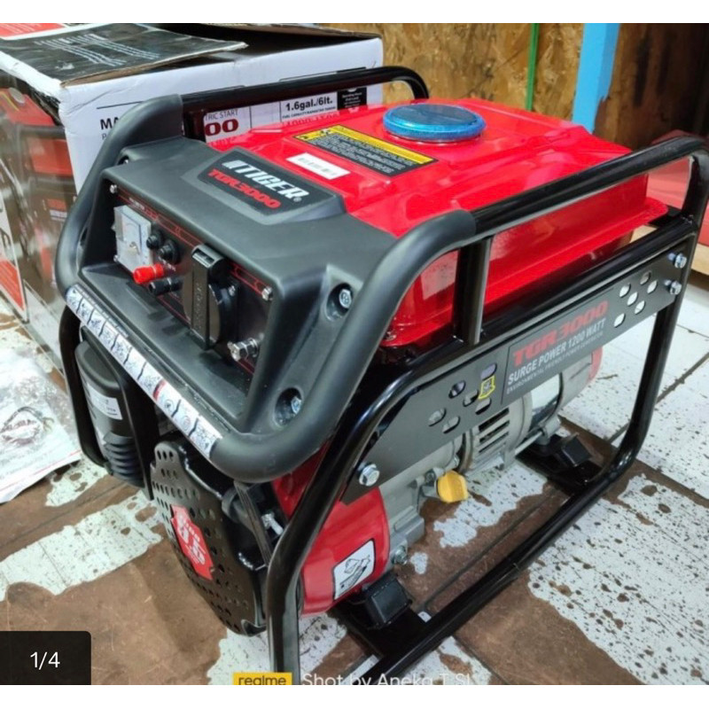 Jual MESIN GENSET TIGER TG3000 1200 WATT BENSIN GENERATOR | Shopee Indonesia