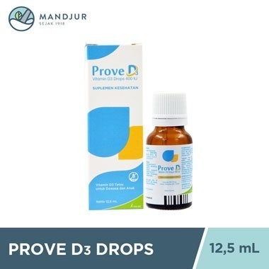 Jual Prove D3 Drops 12.5 ml - Suplemen Vit D3 400 IU | Shopee Indonesia