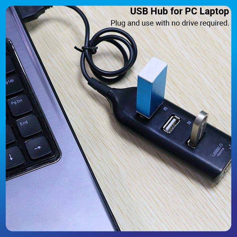Jual Kabel Hub USB 4 Port Portable 2.0 480Mbps - HB304 | Shopee Indonesia