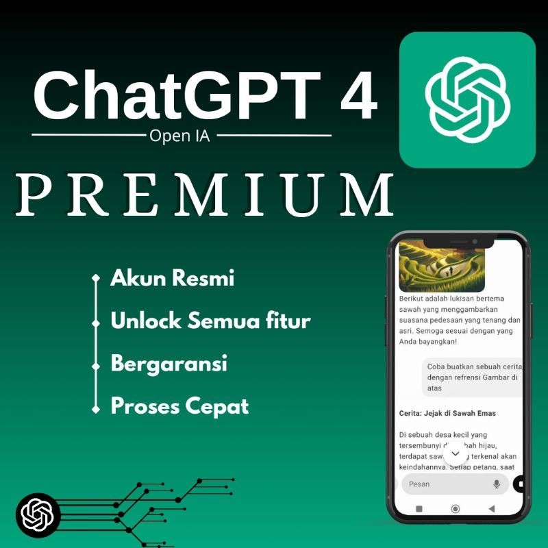 Jual ChatGPT 4 Premium Resmi Bergaransi | Shopee Indonesia