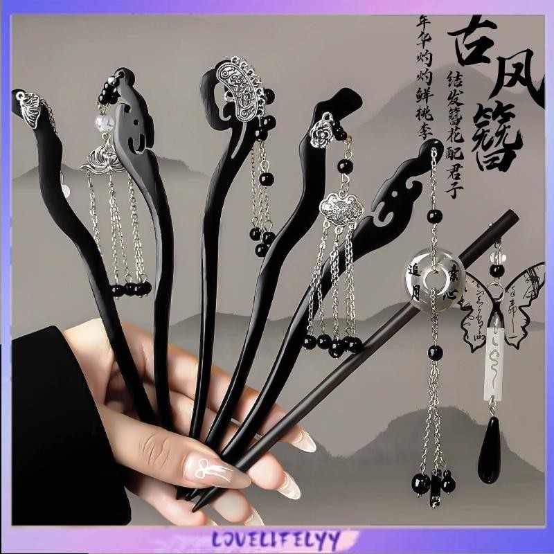 Jual Jepit Rambut Ebony Gaya Kuno Wanita Gaya Cina Baru Hiasan Kepala ...