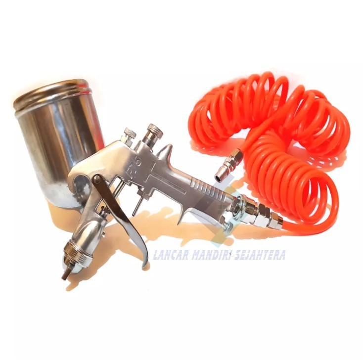 Jual CUCI GUDANG!! Paket Alat Semprot Cat Angin Spray Gun F75G Tabung ...