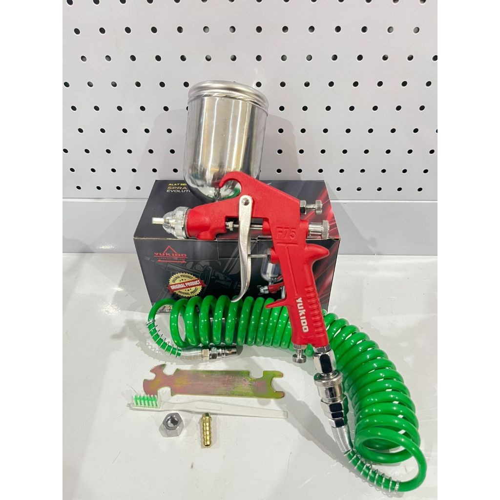 Jual CUCI GUDANG!! Paket tukang cat - Spray Gun F75 Tabung Atas ...