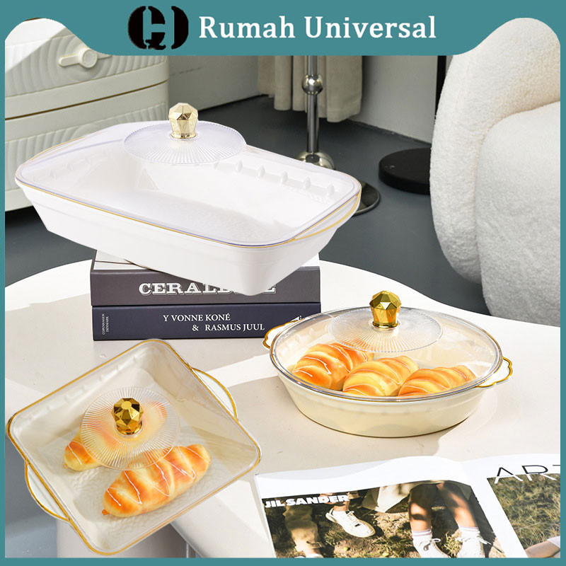 Jual Tempat Buah Tempat Roti Aesthetic Nampan Dengan Tutup / Tempat ...