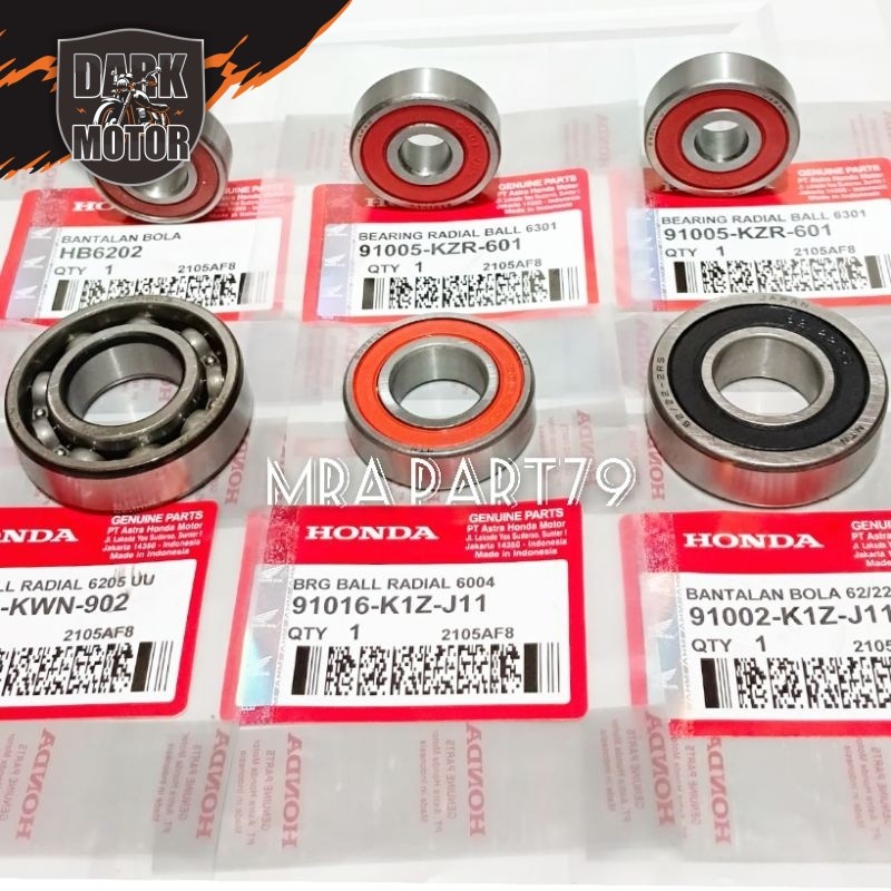 Jual BEARING LAHER RASIO GEAR BOX GARDAN SET 6PCH PCX 160 ADV 160 VARIO 160, ORIGINAL NTN/KOYO ...