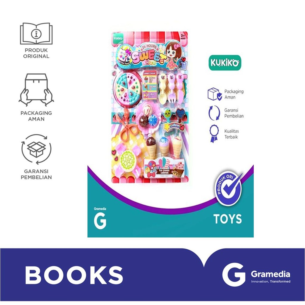 Jual Kukiko Food Set Sweet Shop 832-6 ( Gramedia ) | Shopee Indonesia