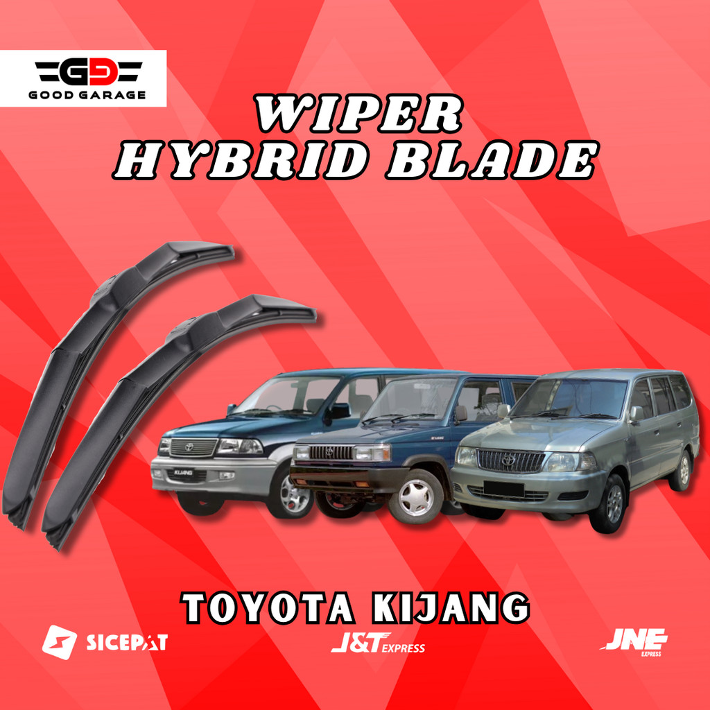 Jual Wiper Hybrid Blade Mobil Toyota Kijang Model Banana 1 SET Kiri dan ...