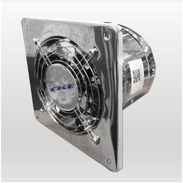Jual Exhaust Fan Stainless 7" Inch Duct Booster Fan Plafon Dinding Besi ...