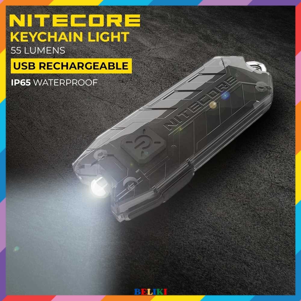 Jual NITECORE Tiny Series USB Rechargeable Keychain Light 55 Lumens ...