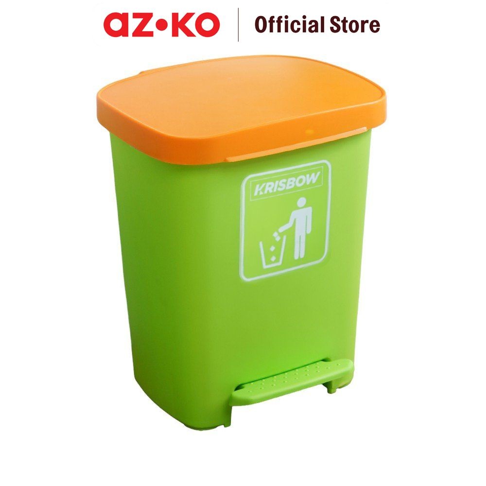 Jual AZKO Krisbow 30 Ltr Tempat Sampah Plastik Pedal | Shopee Indonesia